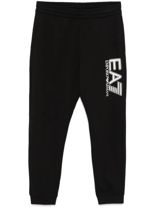 Ea7 Emporio Armani Pantalon De Jogging a Logo Imprime Noir FARFETCH FR