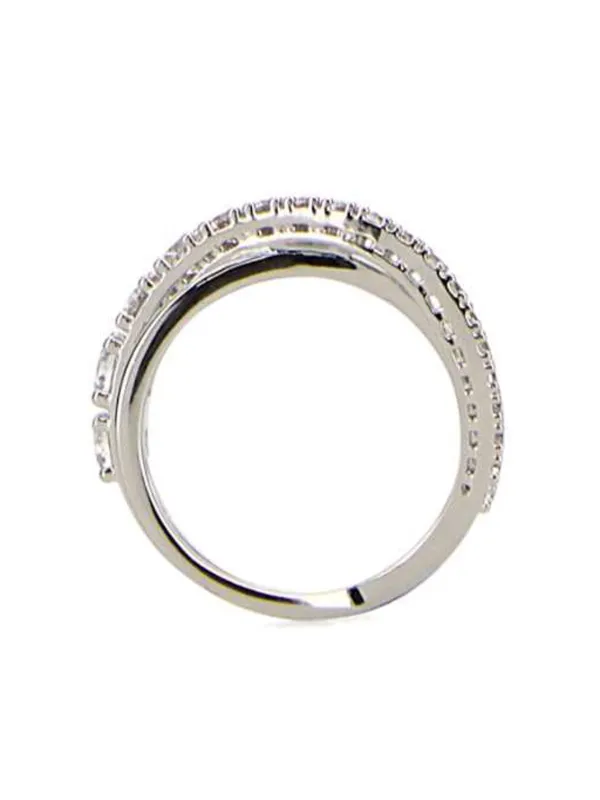 Swarovski twist rows ring store