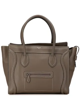 Celine Pre Owned 2021 Medium Luggage Tote Bag Brown FARFETCH CA