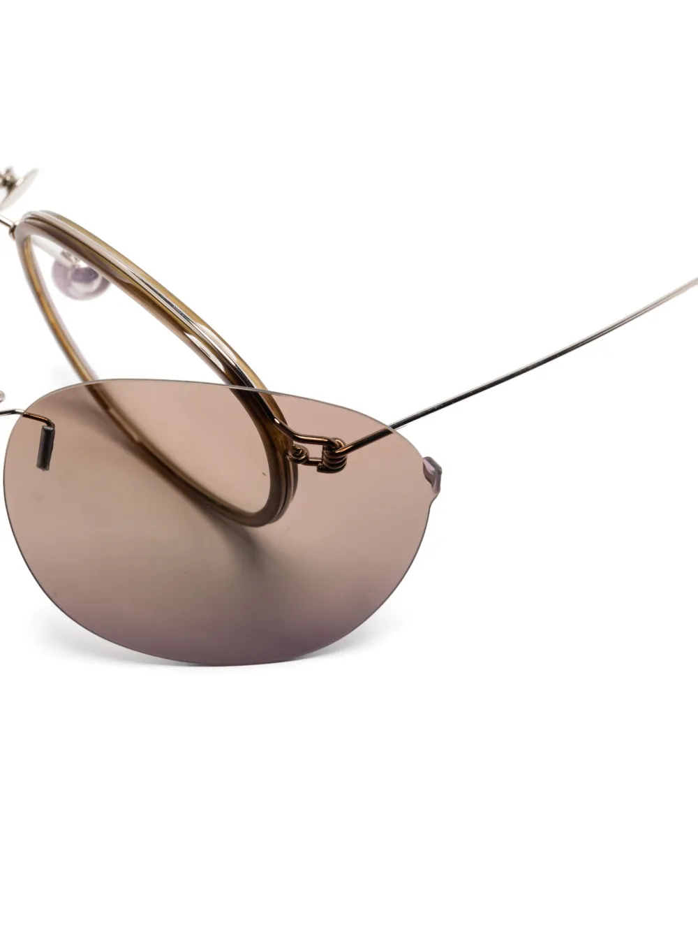 Lindberg Rim Max Glasses | Brown | FARFETCH
