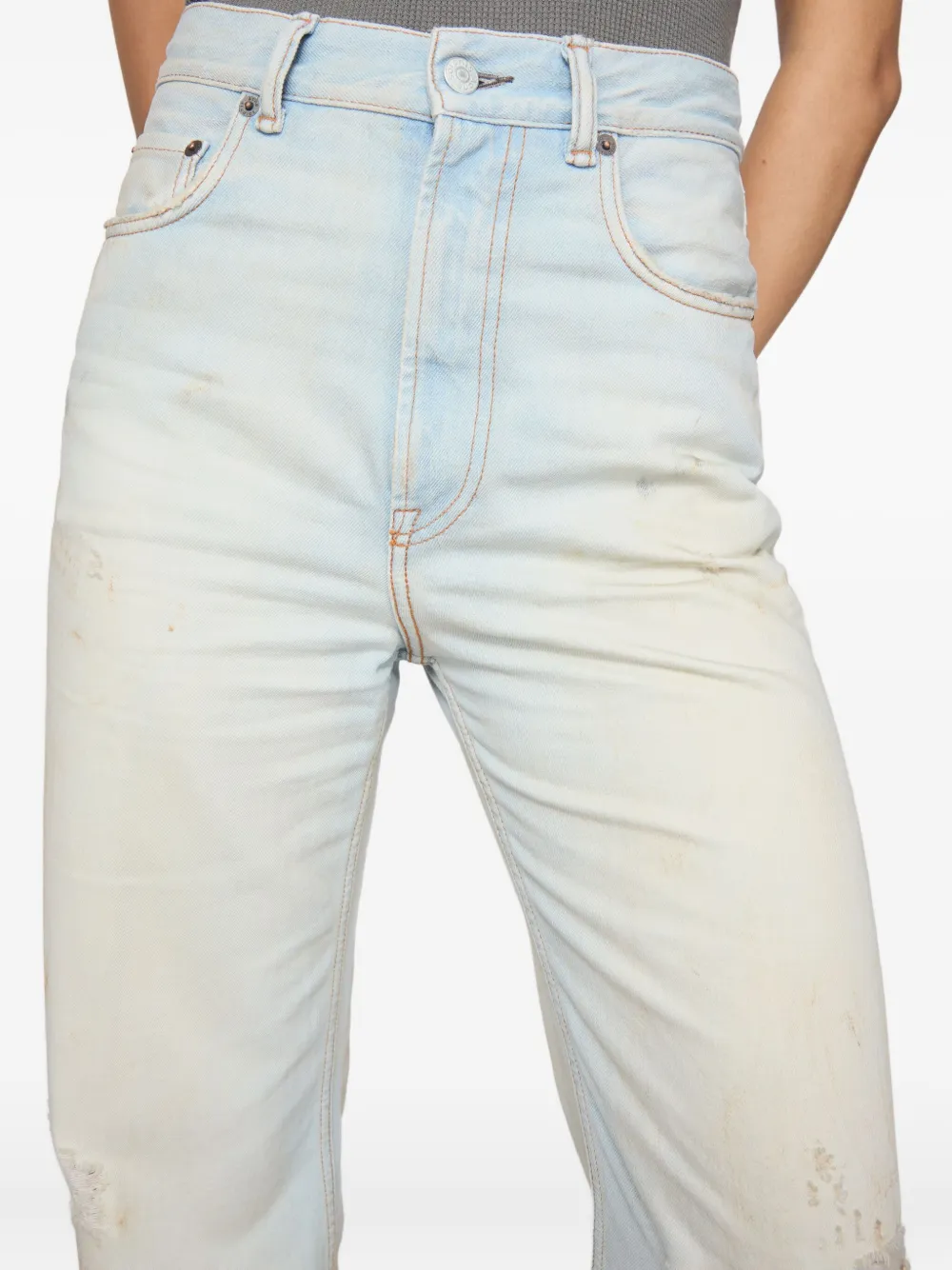 Acne Studios Distressed relaxed-fit Jeans | Blue | FARFETCH Acne Studios Distressed relaxed-fit Jeans | Blue | FARFETCH