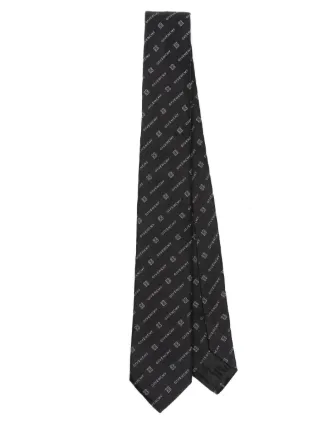 Givenchy 4G-jacquard Silk Tie | Black | FARFETCH