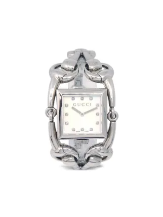 Gucci Pre-Owned 1990-2000s Signoria 25mm | Silver | FARFETCH