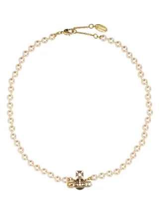 Vivienne westwood pearl necklace farfetch store