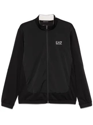 Ea7 Emporio Armani logo-print Jacket | Black | FARFETCH VN