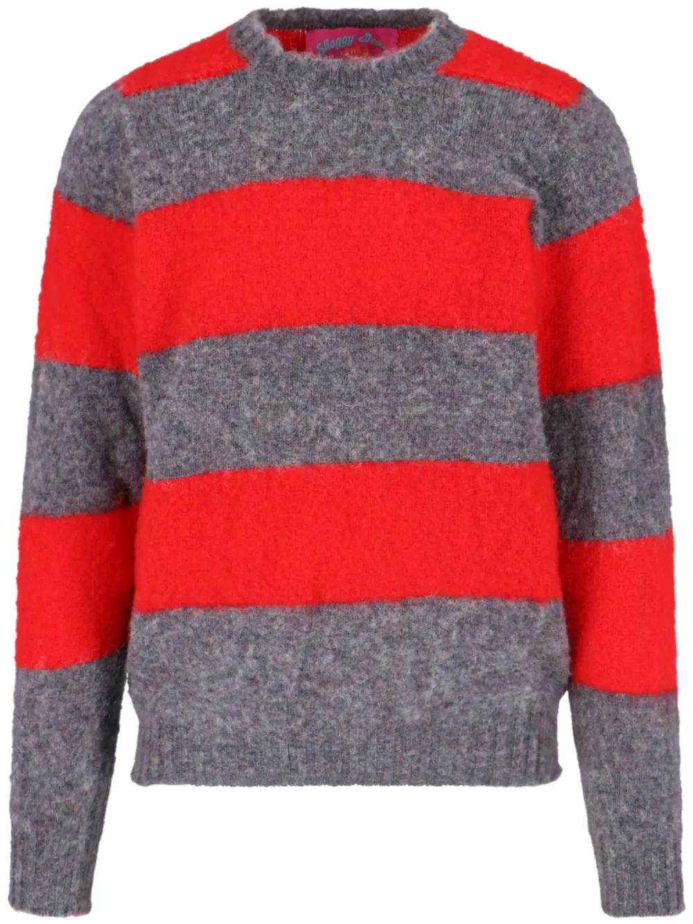 Howlin' Shaggy Bear Chunky Stripes Sweater | Grey | FARFETCH