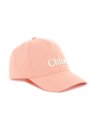 Chloé Kids logo-embroidered Baseball Cap | Pink | FARFETCH HK
