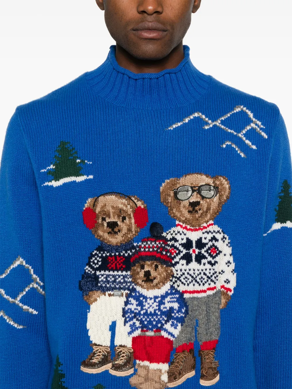 Polo Ralph Lauren Polo Bear Family Sweater | Blue | FARFETCH