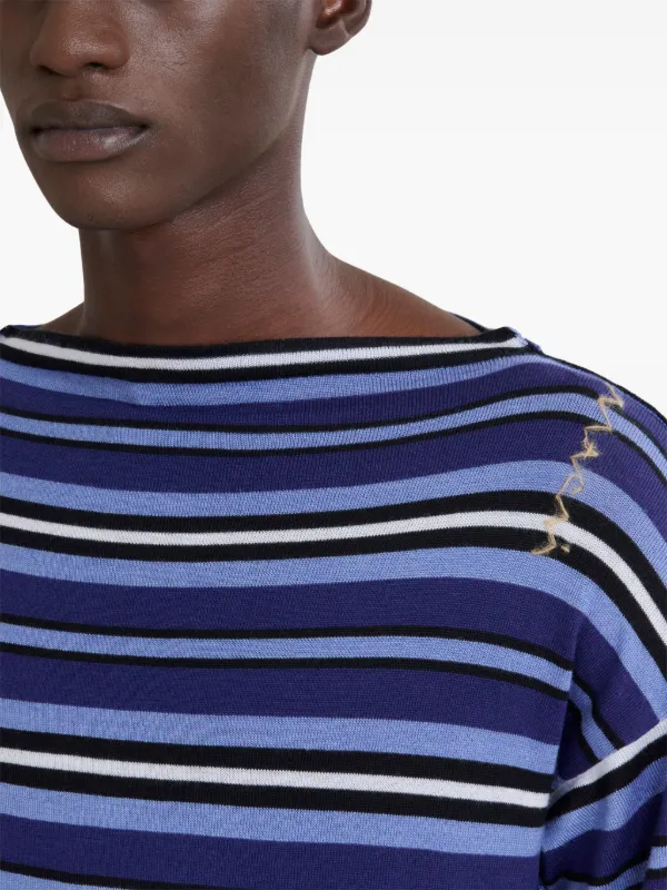 Marni ストライプ セーター | ブルー | FARFETCH JP Marni ストライプ セーター | ブルー | FARFETCH JP