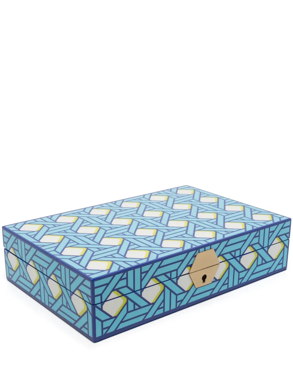Jonathan Adler Basketweave Jewellery Box (65cm x 18.5cm) | Blue | FARFETCH