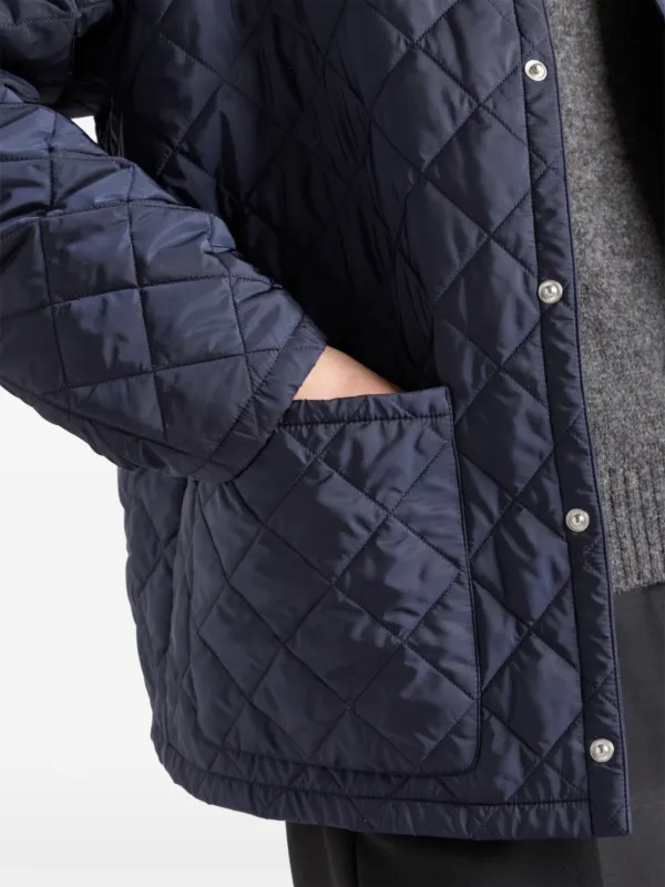 Prada Quilted Jacket | Blue | FARFETCH Prada Quilted Jacket | Blue | FARFETCH