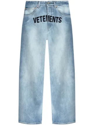 Vetements Jeans Light Blue Jeans With Inside Out Effect VETEMENTS