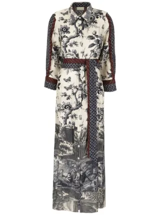 Pierre-Louis Mascia Silk Dress | Neutrals | FARFETCH