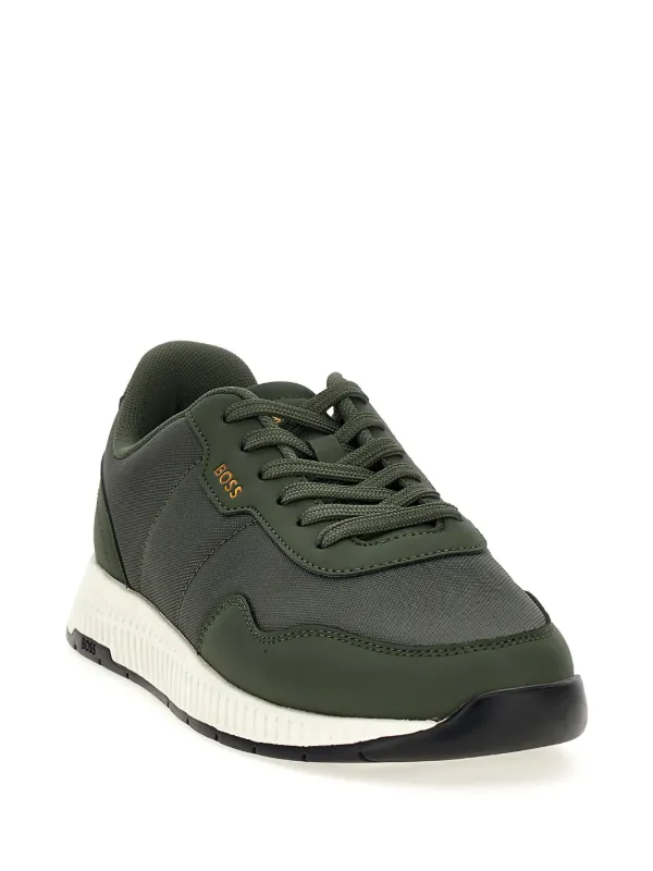 BOSS Titanium Sneakers Green FARFETCH BH