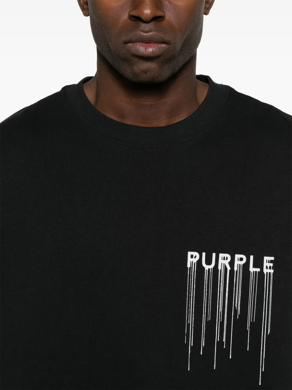 Purple Brand Playera Wordmark Drip | Negro | FARFETCH MX