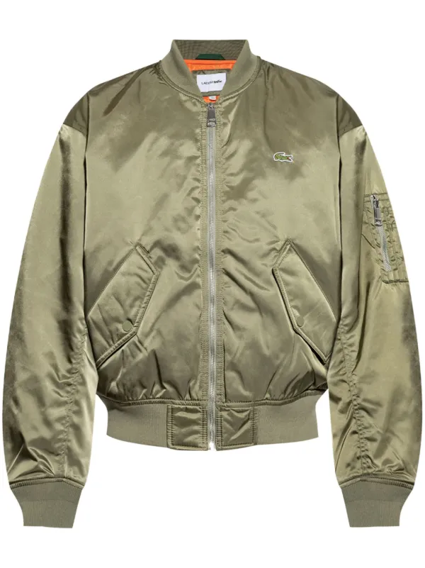 Lacoste bomber jacket green store