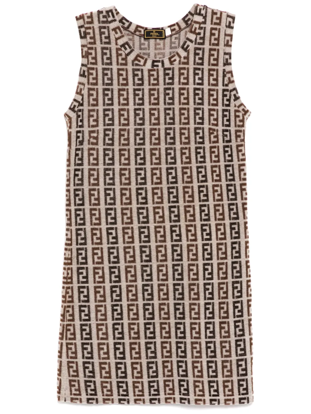 Fendi Pre-Owned Vestido Sin Mangas 1990-2000 | Marrón | FARFETCH MX