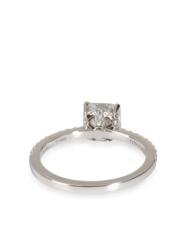 Tiffany Co. Pre Owned True Verlobungsring Aus Platin Mit Diamanten Silber FARFETCH DE