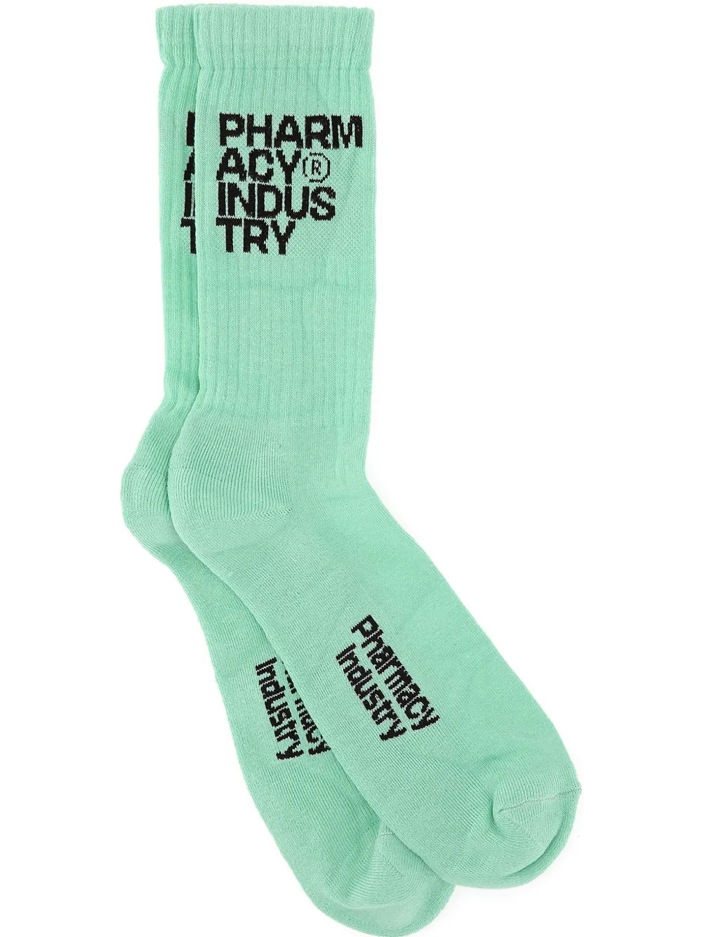 Pharmacy Industry logo-intarsia Socks | Green | FARFETCH GE