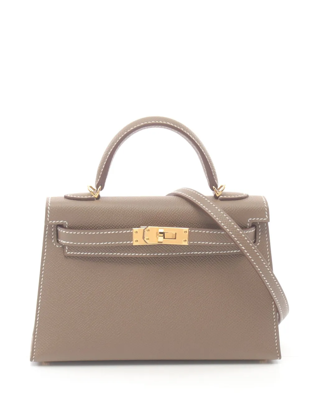 Hermès Pre-Owned 2020s Mini Kelly two-way Handbag | Brown | FARFETCH UK