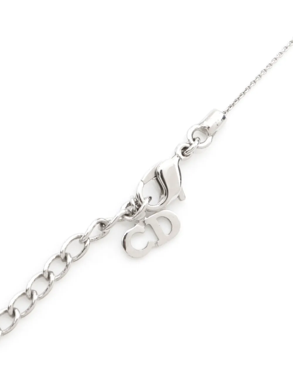 Christian Dior Pre-Owned 2000s CD Pendant Necklace | Silver | FARFETCH