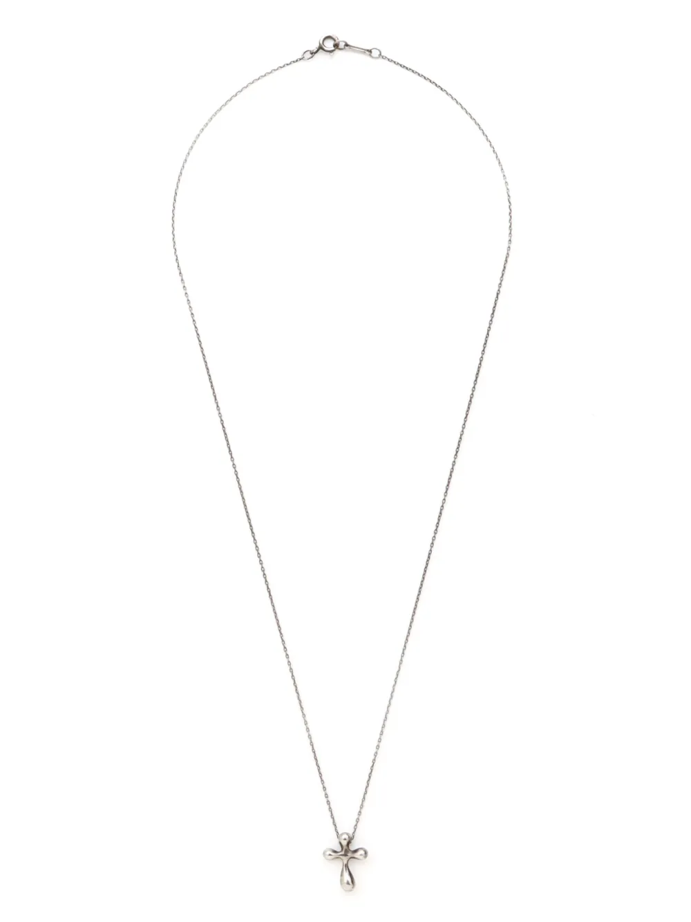 Tiffany & Co. Pre-Owned 2000s Sterling Silver Cross Necklace | Silver ...