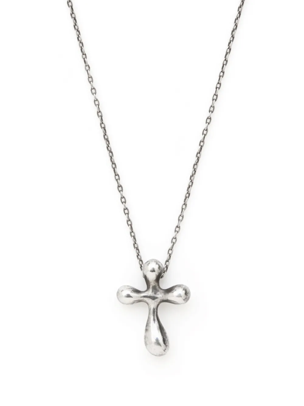 Tiffany & Co. Pre-Owned 2000s Sterling Silver Cross Necklace | Silver ...
