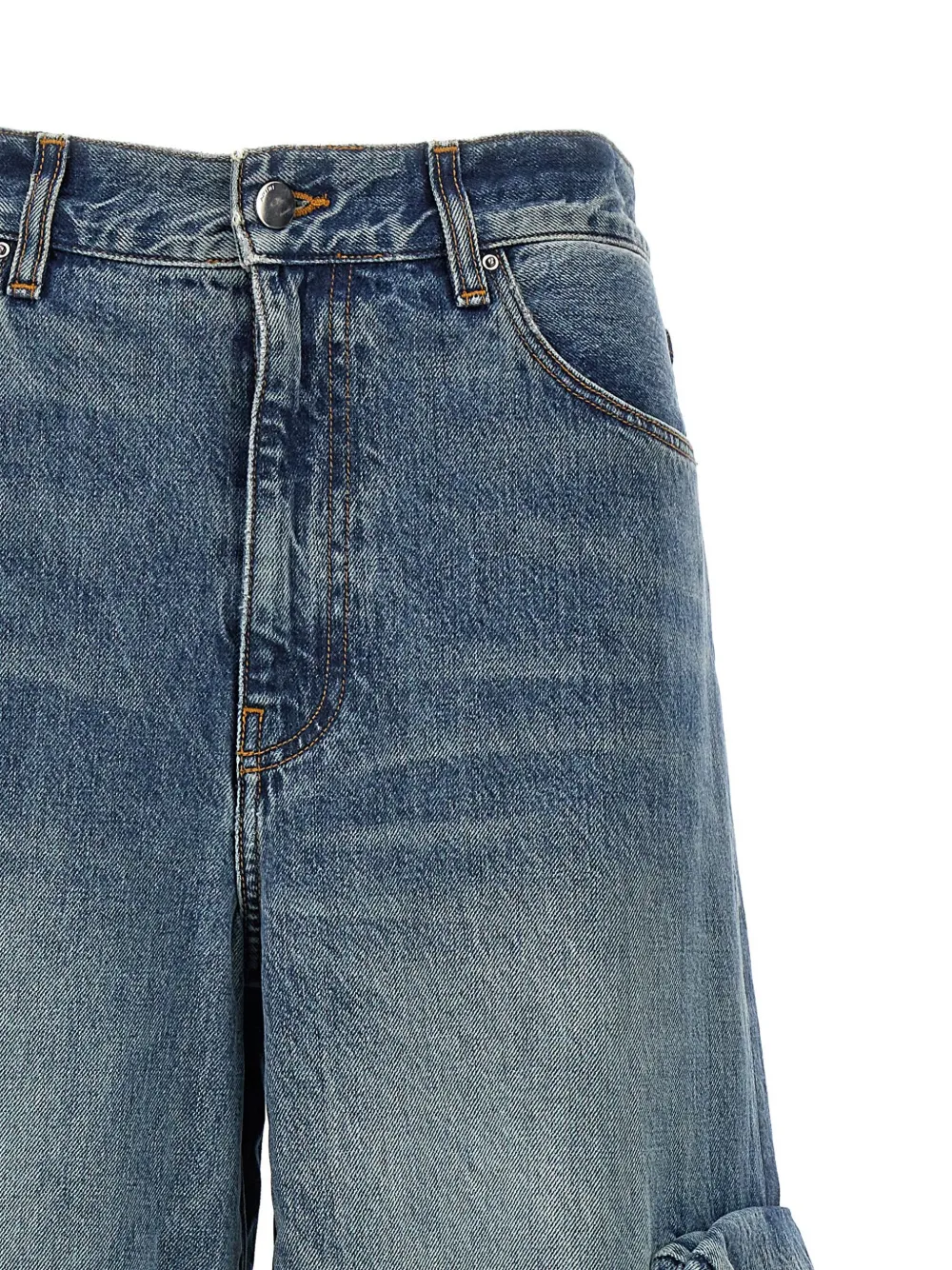 AMIRI Baggy Cargo Jeans | Blue | FARFETCH