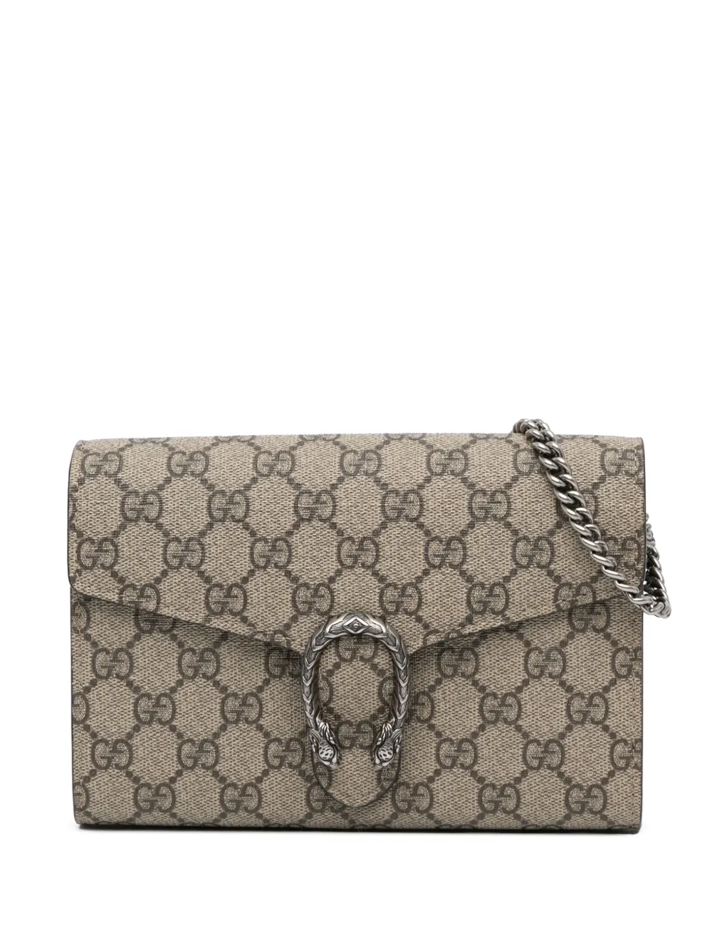 Gucci Pre-Owned 2015 GG Supreme Dionysus Chain Wallet Crossbody Bag ...