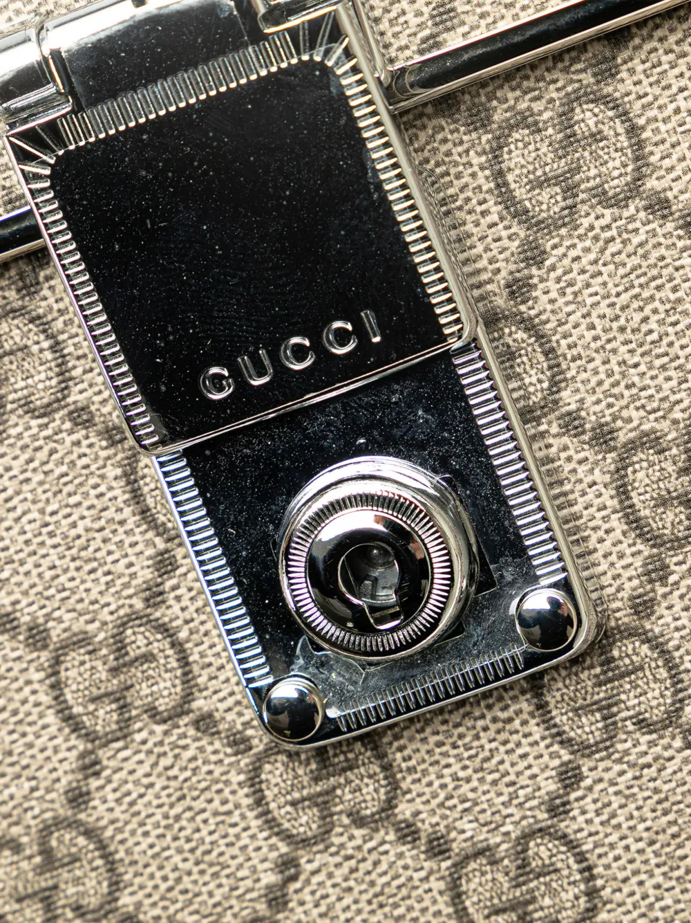 Gucci Pre-Owned 2000-2015 GG Supreme Bamboo Vanity Bag | Brown | FARFETCH