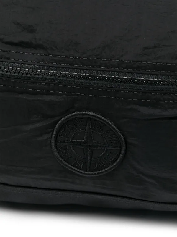 Stone Island コンパスモチーフ バックパック | ブラック Stone Island コンパスモチーフ バックパック | ブラック