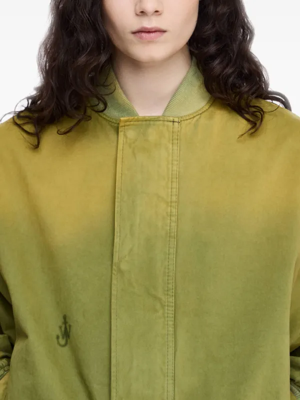 JW Anderson Cotton Bomber Jacket | Green | FARFETCH JW Anderson Cotton Bomber Jacket | Green | FARFETCH