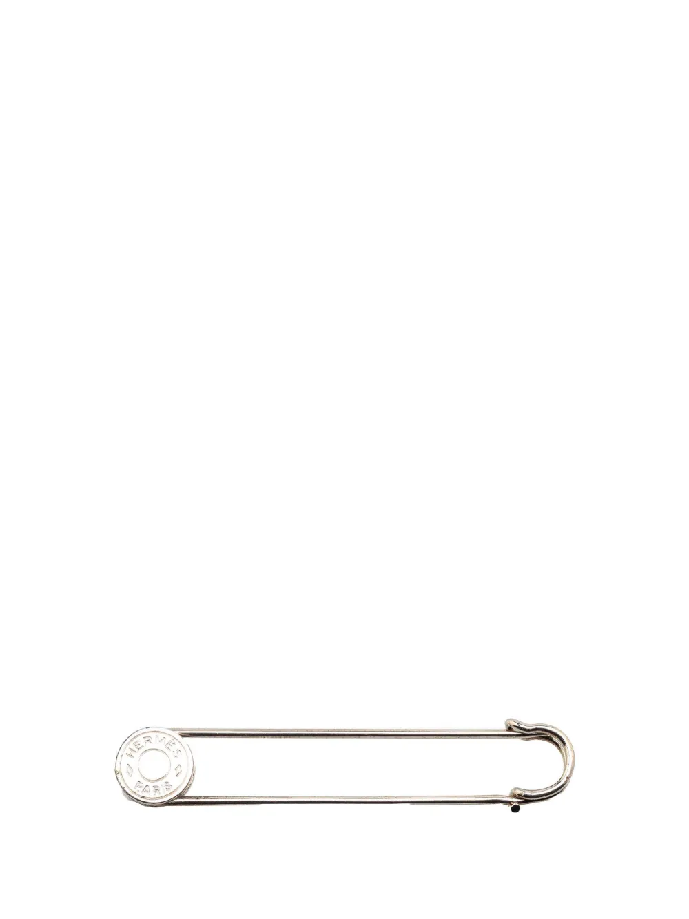 Hermès Pre-Owned 20th Century Silver Clou De Selle Safety Pin Costume ...