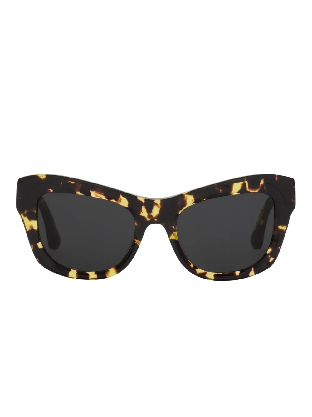 Burberry Shield-shaped Hinge Cat-eye Sunglasses In Yellow Havana | ModeSens