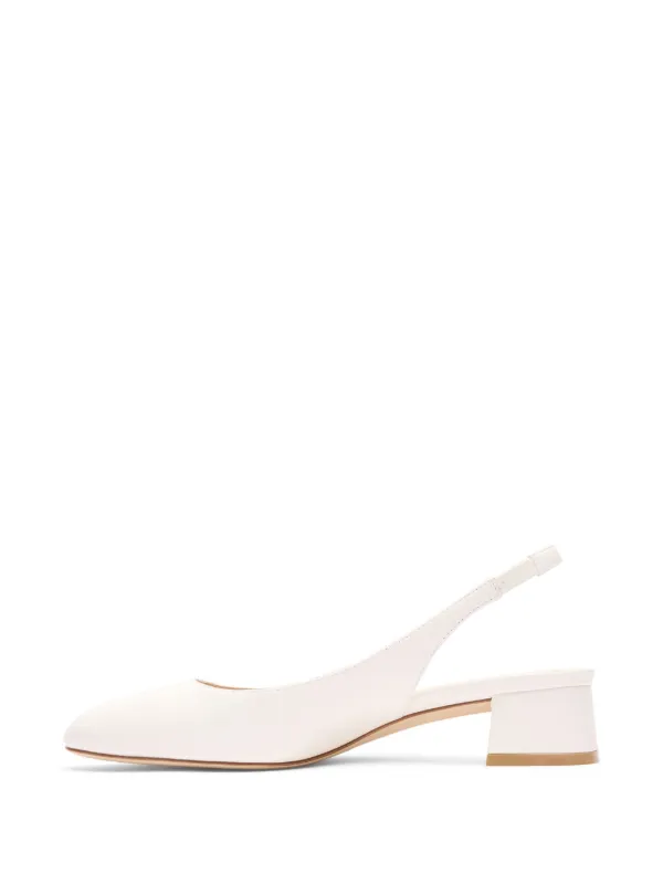 Stuart Weitzman 35mm Vivienne Pumps | White | FARFETCH