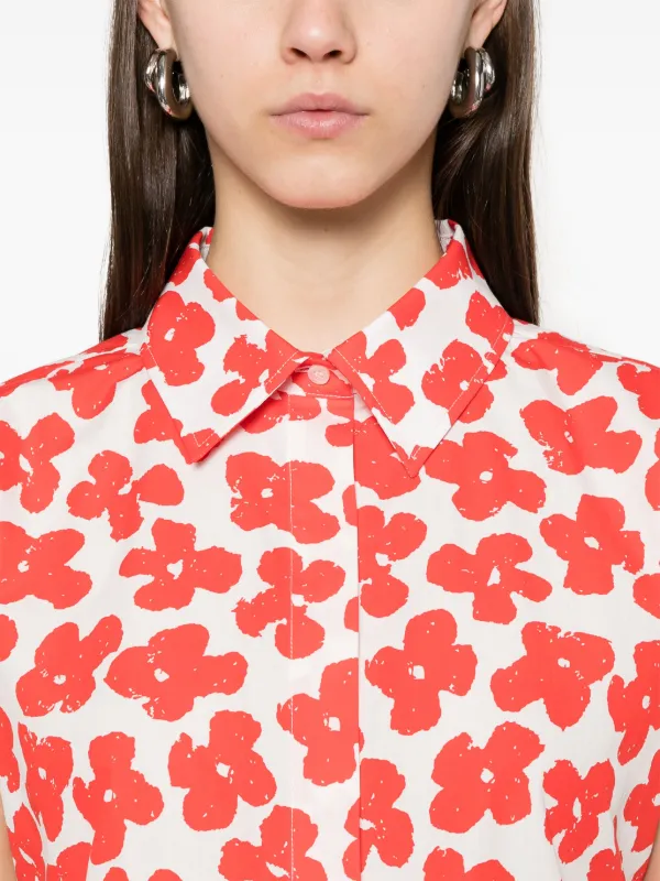 MSGM フローラル シャツ | ホワイト | FARFETCH JP MSGM フローラル シャツ | ホワイト | FARFETCH JP