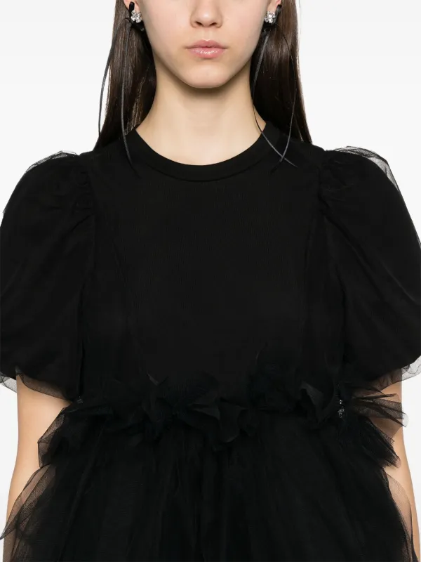 Simone Rocha パフスリーブ Tシャツ | ブラック | FARFETCH JP Simone Rocha パフスリーブ Tシャツ | ブラック | FARFETCH JP