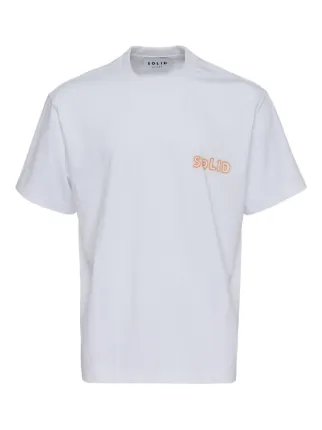 SOLID HOMME graphic-print T-shirt | White | FARFETCH
