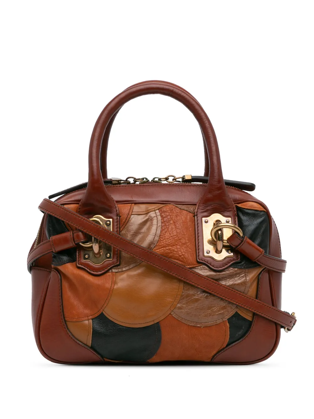 Dolce & Gabbana Pre-Owned 21st Century Leather Miss Edge Patchwork ...