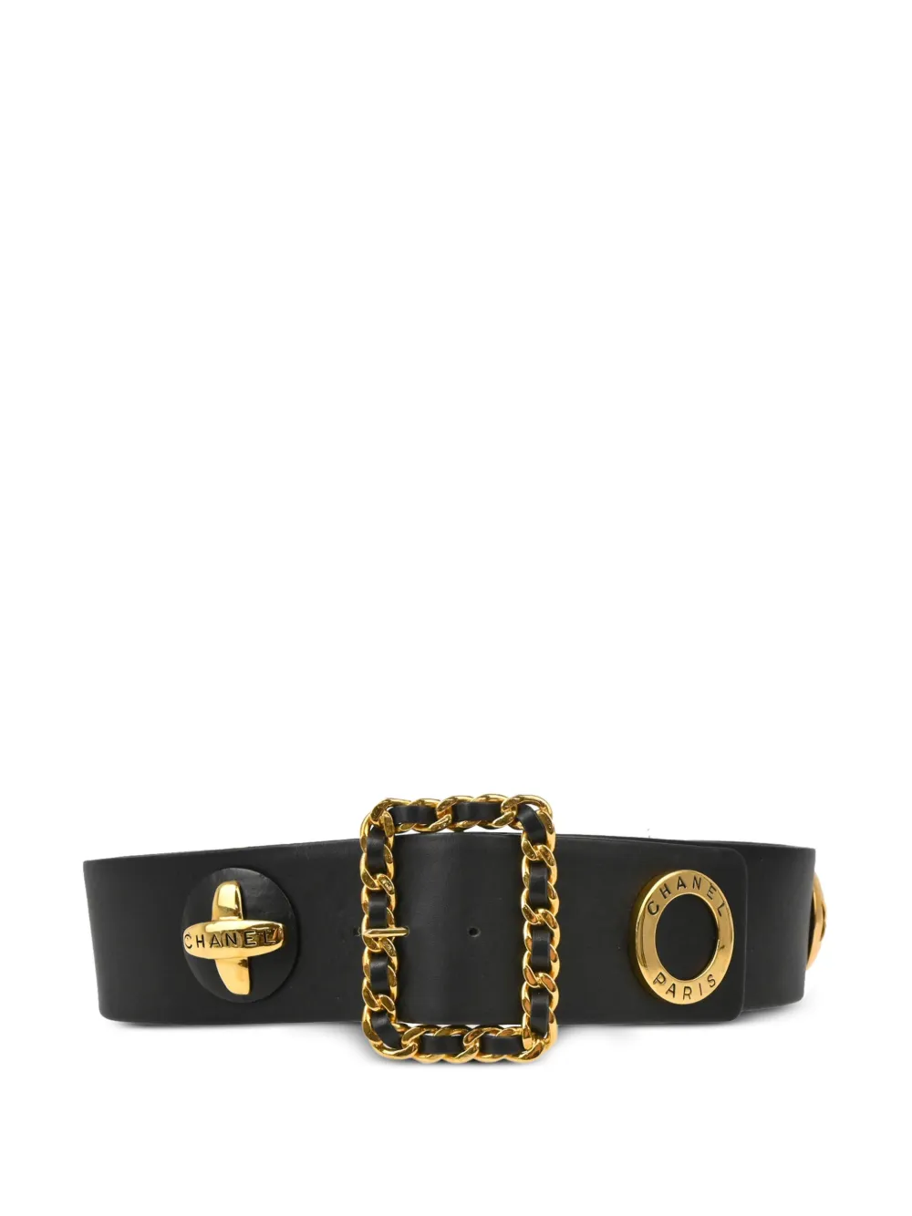 CHANEL Pre-Owned Cinturón 1993 | Negro | FARFETCH MX
