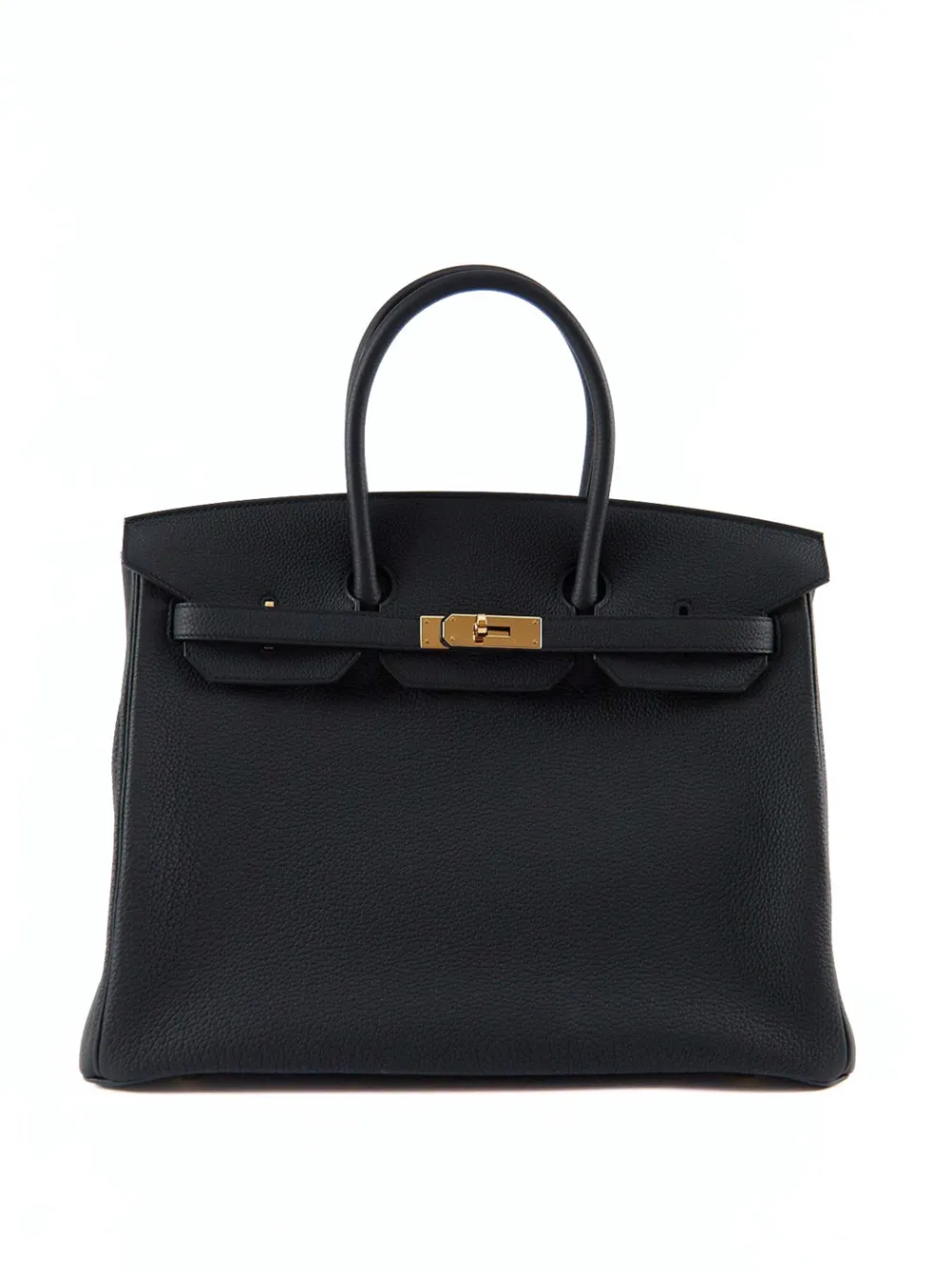 Farfetch Vip Hermès - HERMÈS BIRKIN 35CM BLACK Togo Leather With Rose ...