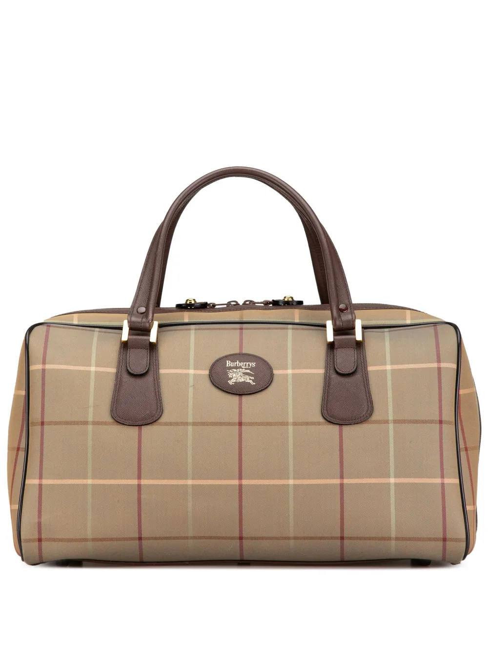 Burberry Pre-Owned 20th Century Vintage Check Canvas Boston Bag | Brown ...