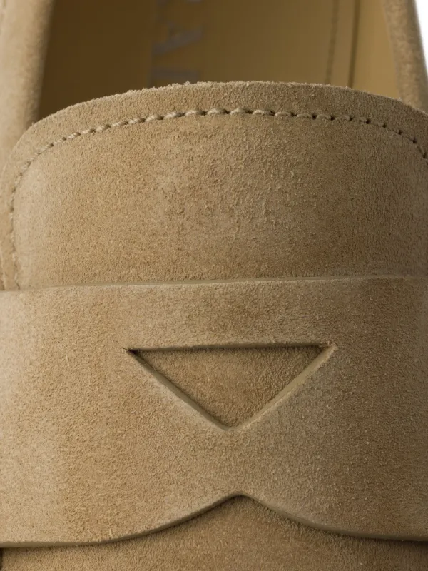 Prada bleached-suede Loafers | Neutrals | FARFETCH Prada bleached-suede Loafers | Neutrals | FARFETCH