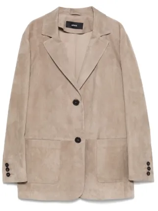 Arma 오안나 가죽 블레이저 | 그레이 | FARFETCH KR