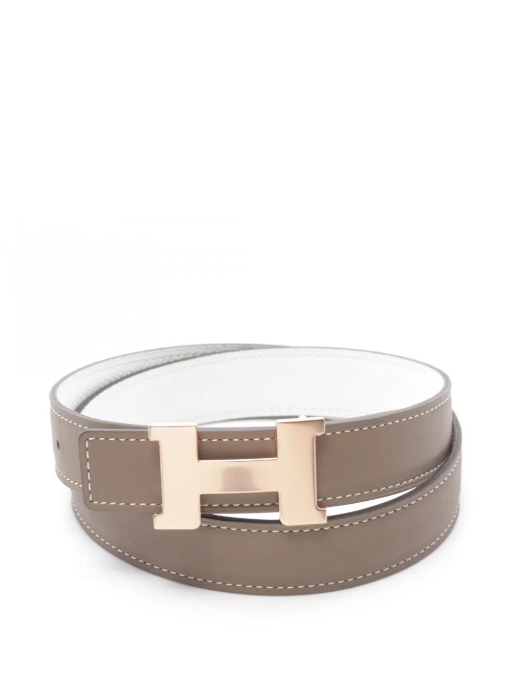 Hermès Pre-Owned 2023 Constance Reversible Leather Belt | Brown | FARFETCH