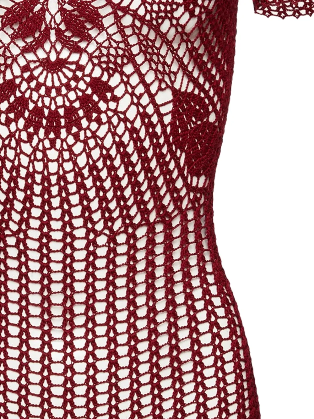 Magda Butrym crochet-knit Bodysuit | Red | FARFETCH