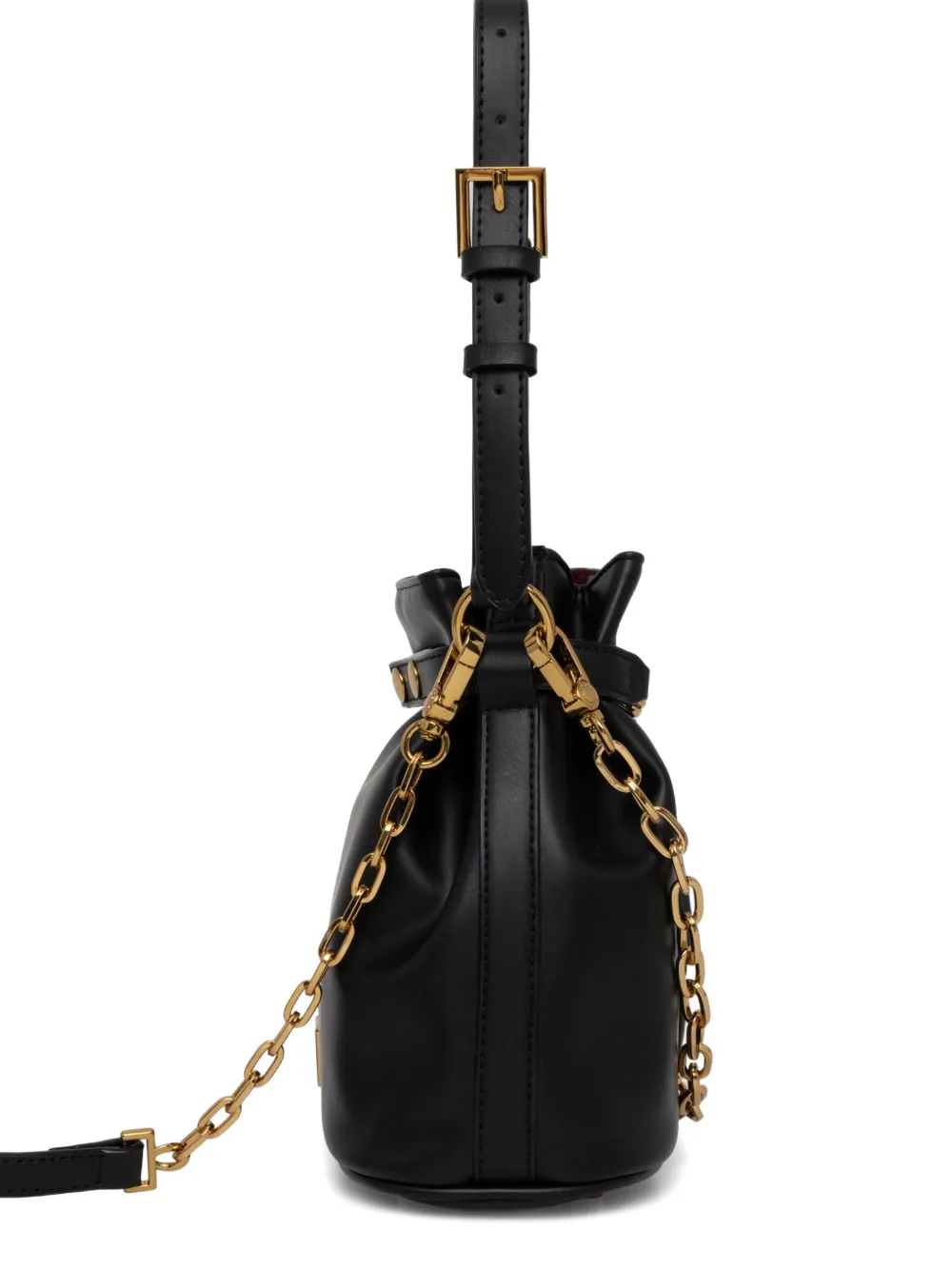 Aldo logo-plaque Bucket Bag | Black | FARFETCH