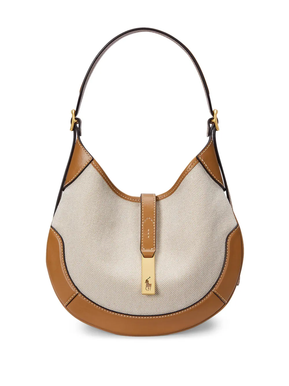 Polo Ralph Lauren Small Polo ID Shoulder Bag | Neutrals | FARFETCH AO