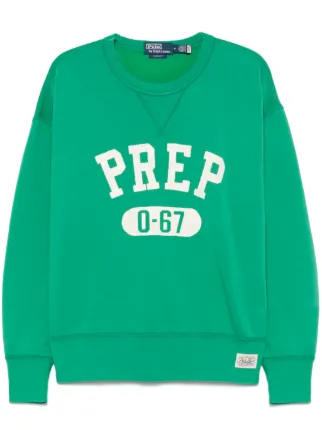 Polo Ralph Lauren text-print Sweatshirt | Green | FARFETCH