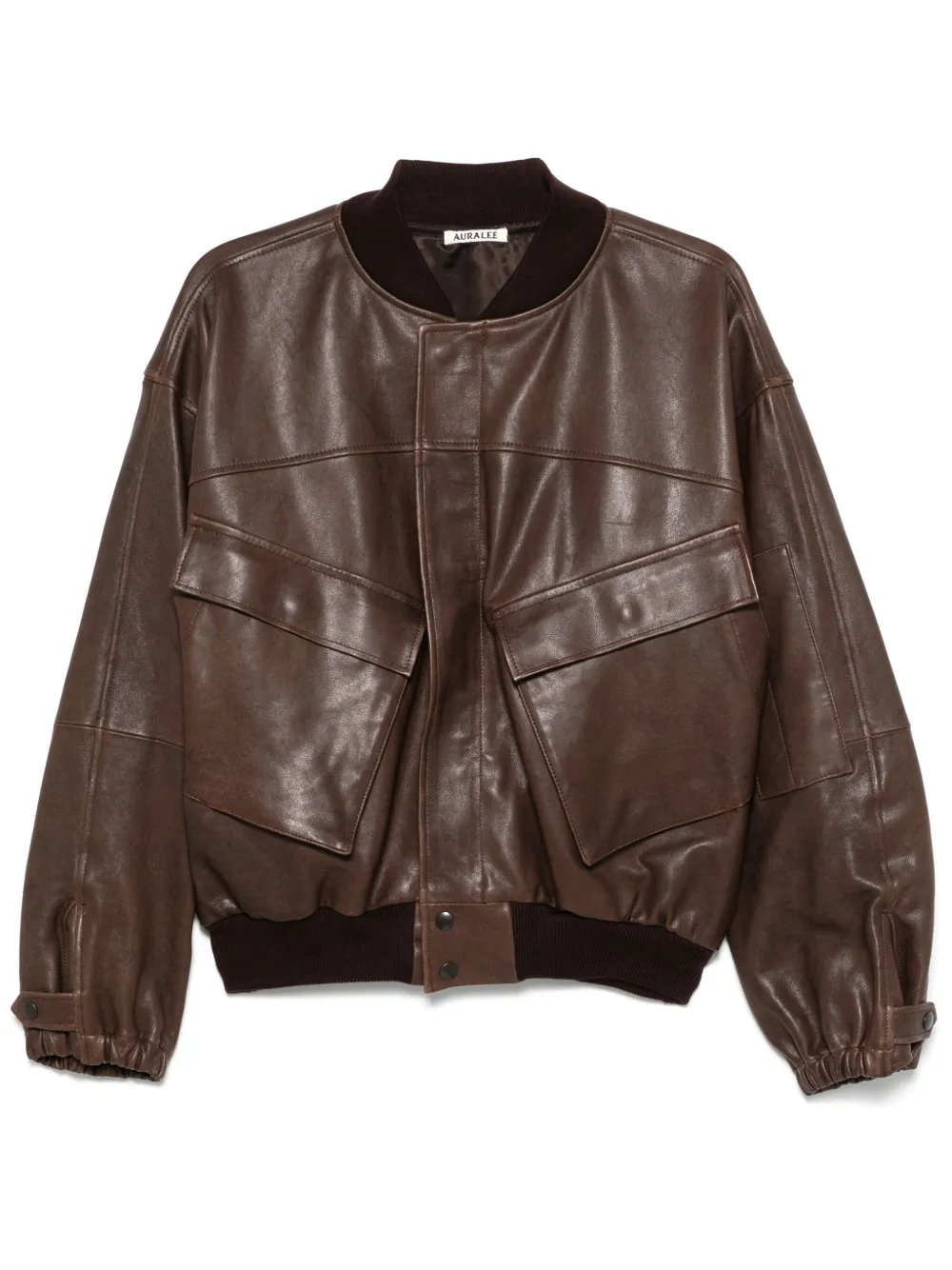 Auralee レザージャケット | ブラウン | FARFETCH JP